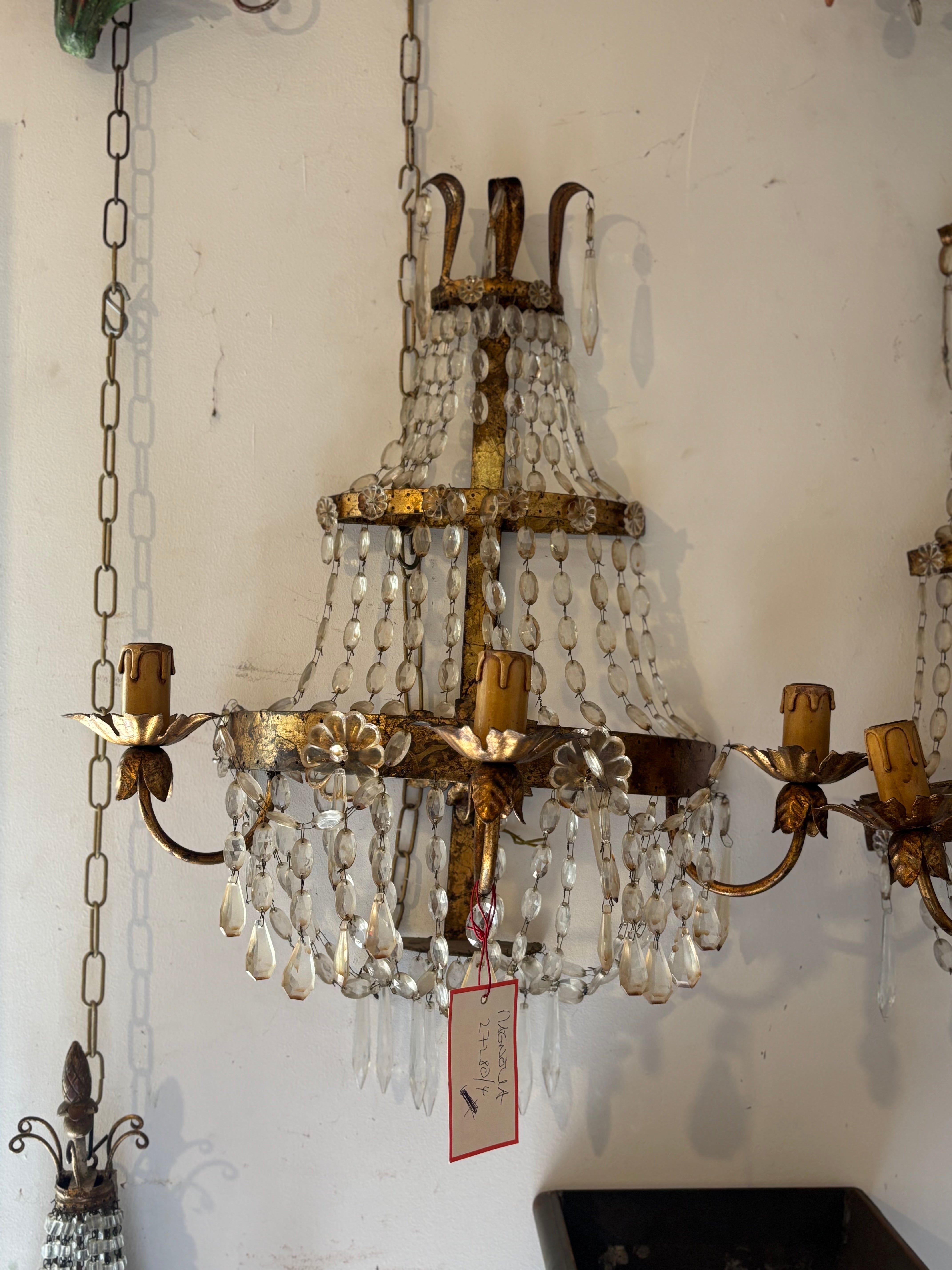 Pair of Antique Wall Sconces – Magnolia Interiors Australia