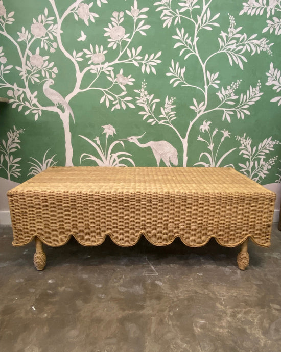 'Sophie' Rattan Scallop Coffee Table – Magnolia Interiors Australia