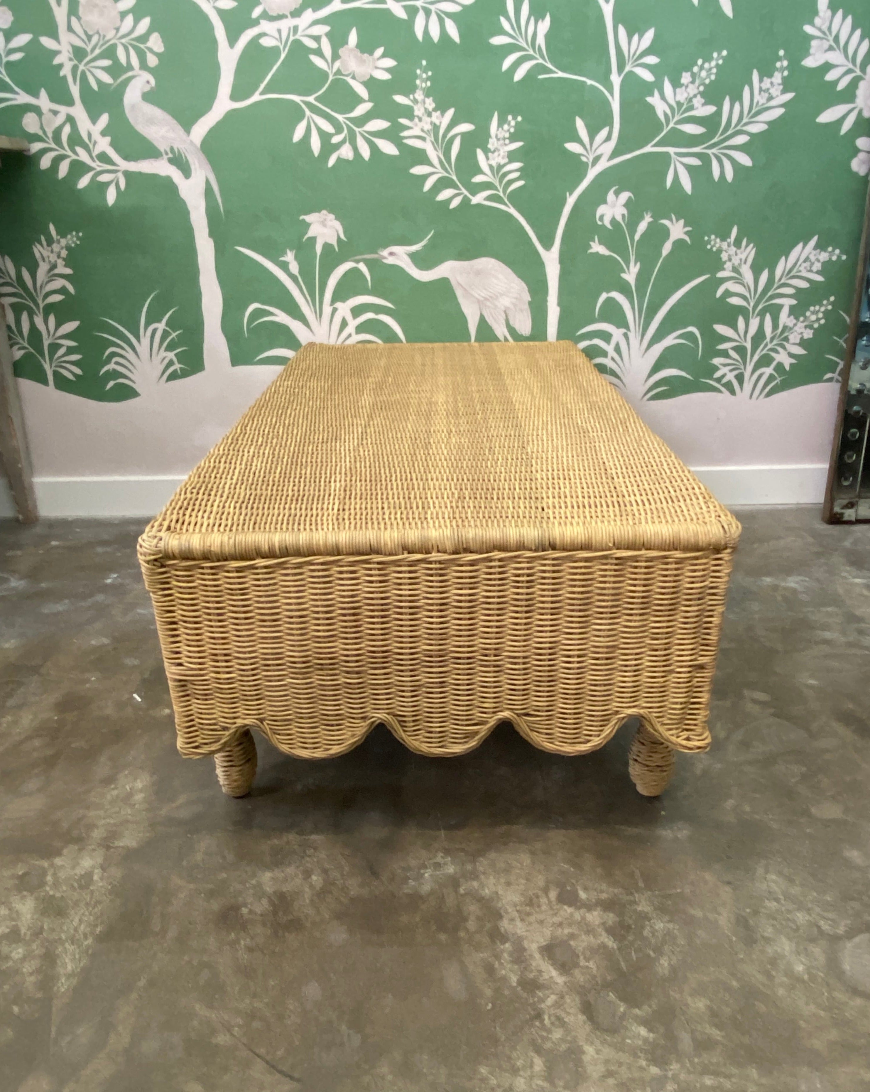 'Sophie' Rattan Scallop Coffee Table – Magnolia Interiors Australia
